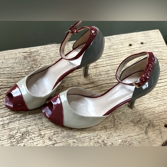 Franco Sarto | Shoes | Franco Sarto Peep Toe Sandal Tri Color | Poshmark